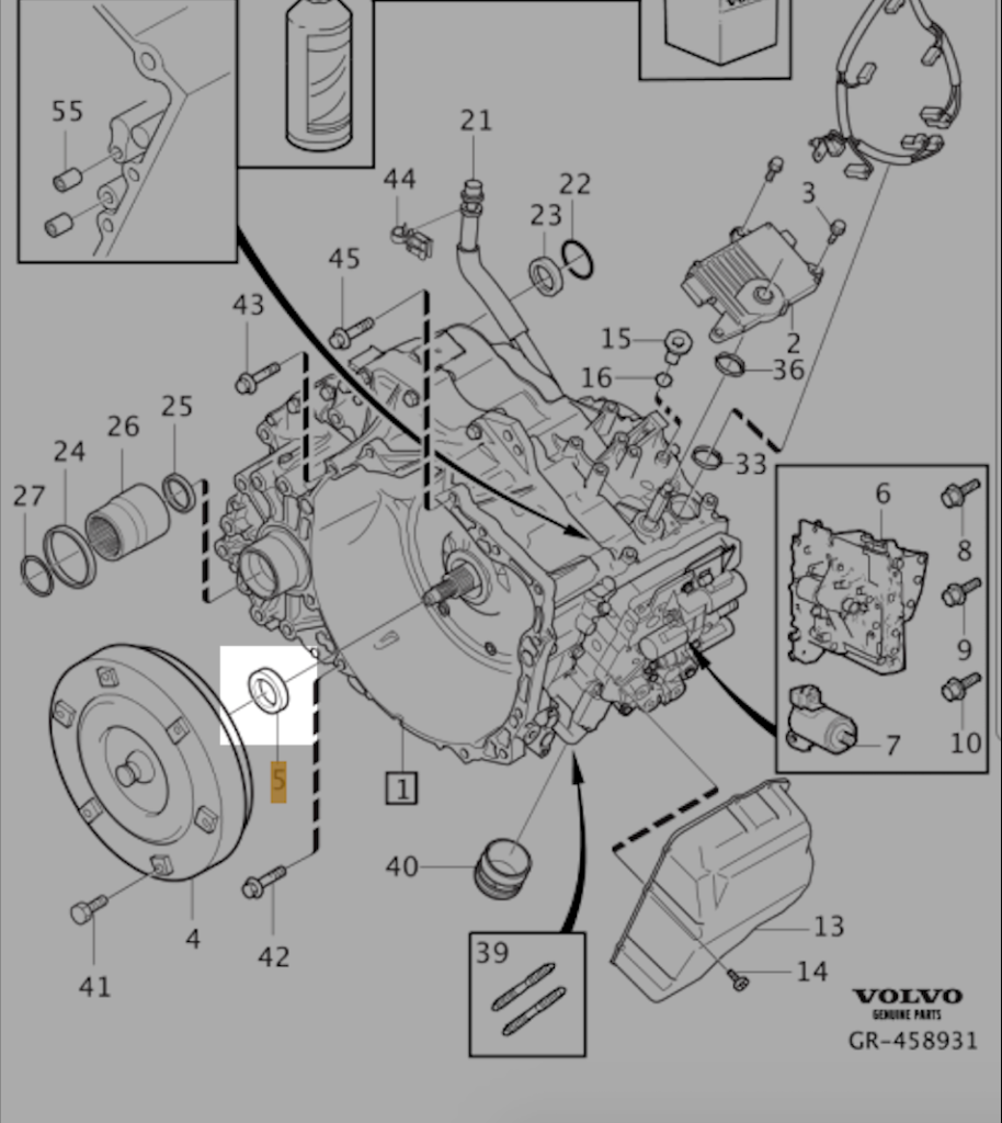 VAUXHALL CITROEN RENAULT SAAB VOLVO AF40/TF80SC AUTO GEARBOX FRONT PUMP ...