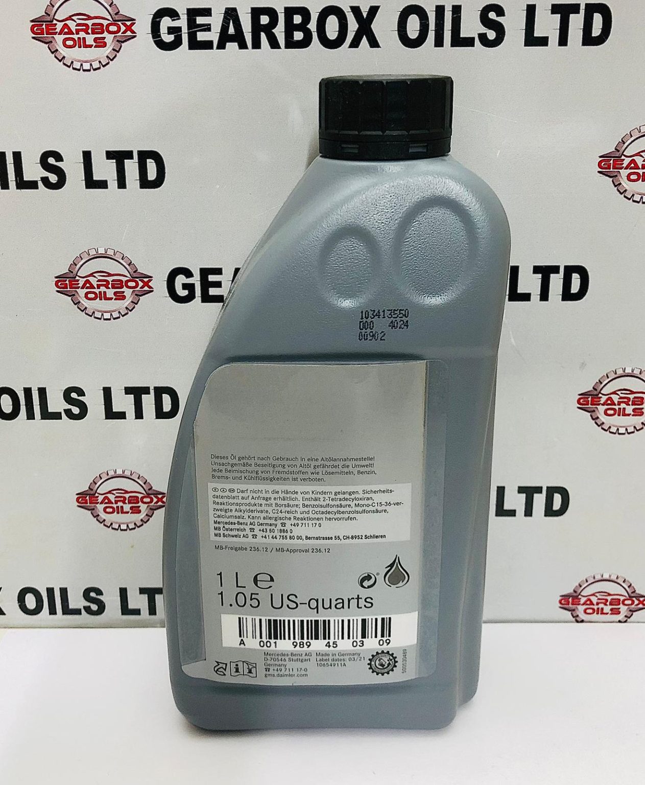 GENUINE OEM MERCEDES BENZ ATF 3353 DIFFERENTIAL GEAR OIL A001989450309 ...
