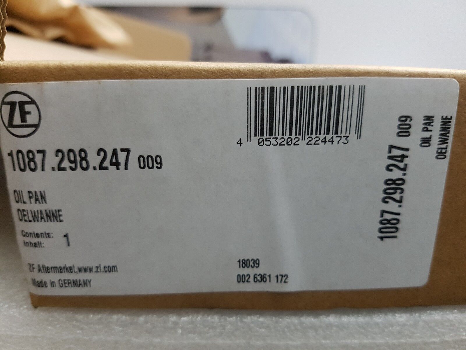 GENUINE ASTON MARTIN DB11 ZF8HP75 AUTOMATIC TRANSMISSION GEARBOX SUMP ...